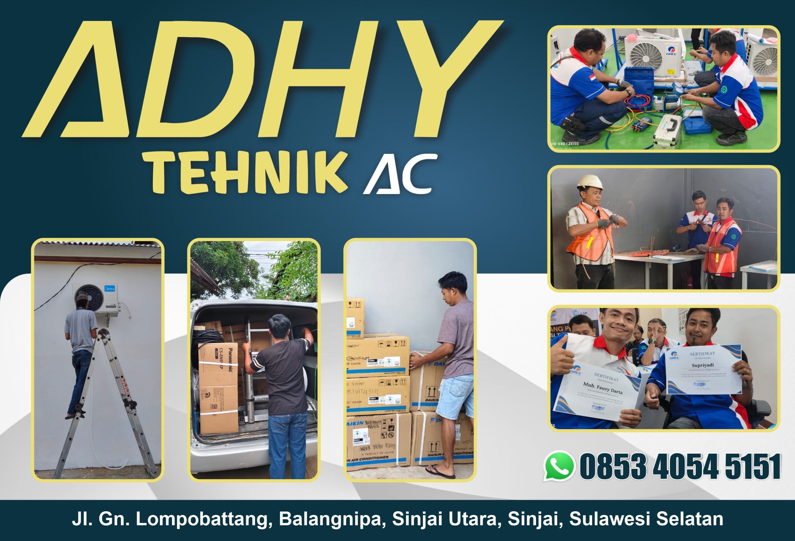 Service Ac Di Sinjai Sulawesi Selatan ADHY Tehnik Ac - Klik-Online